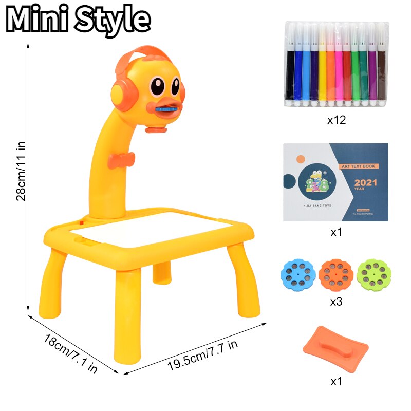 Children Led Projector Art Drawing Table Toys Kids... – Grandado