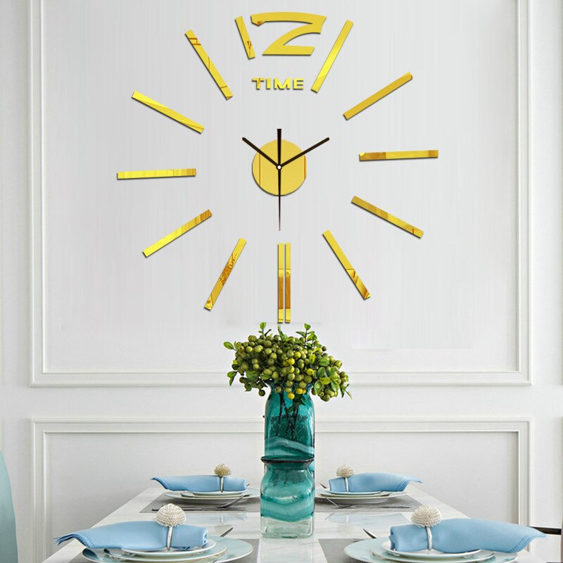 Modern Mini DIY Wall-Clock Sticker Mute Digital 3D... – Vicedeal