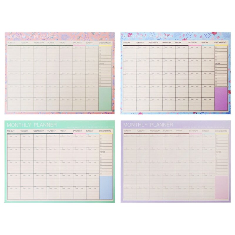 Monthly Paper Pad 20 Sheets DIY Planner Desk Agend... – Grandado