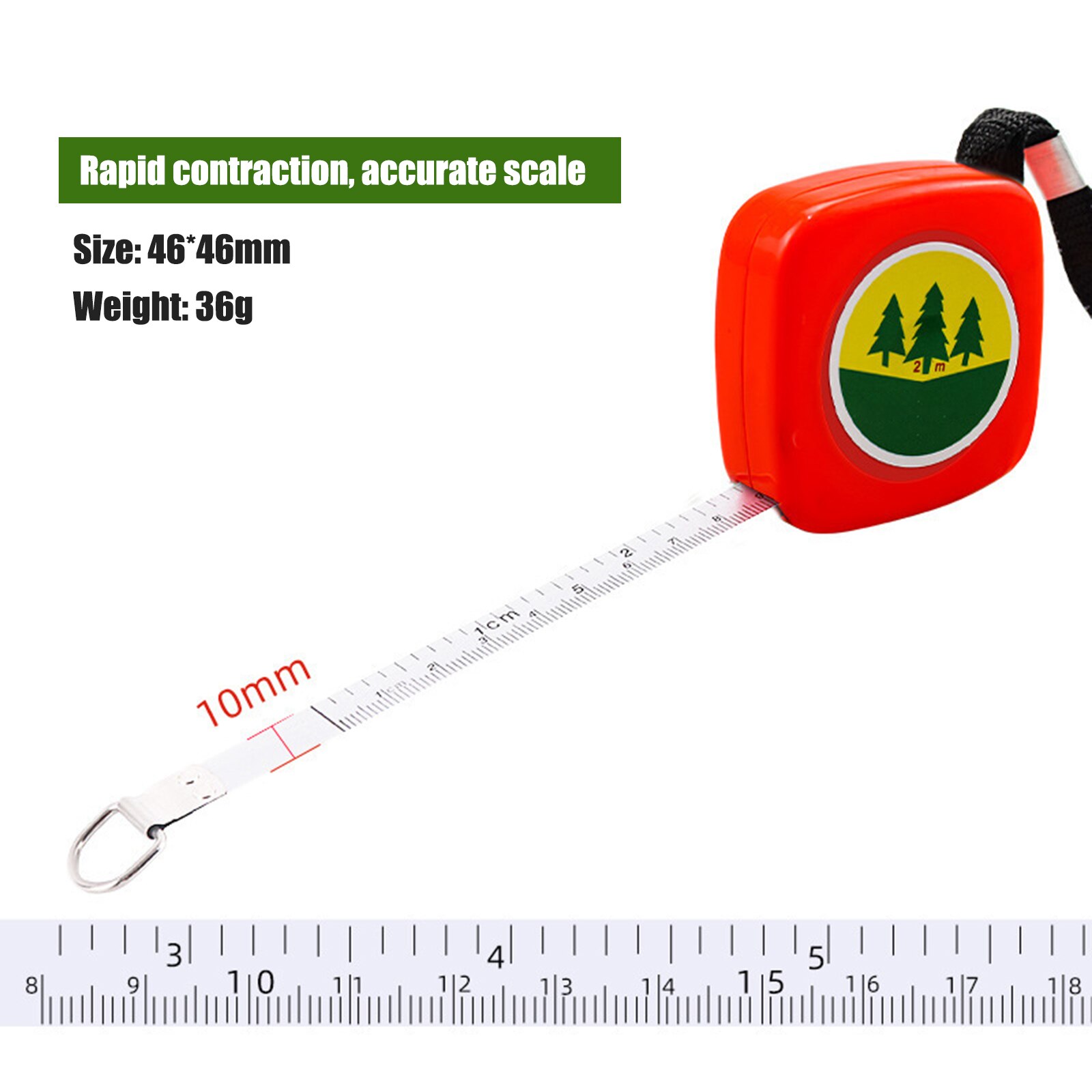 Boom Diameter Tape 2 M Zachte Intrekbare Metalen M... – Vicedeal