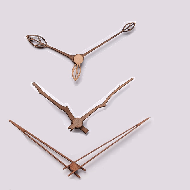 1 set Wooden pointers DIY wall clock hands 10 12 i... – Vicedeal