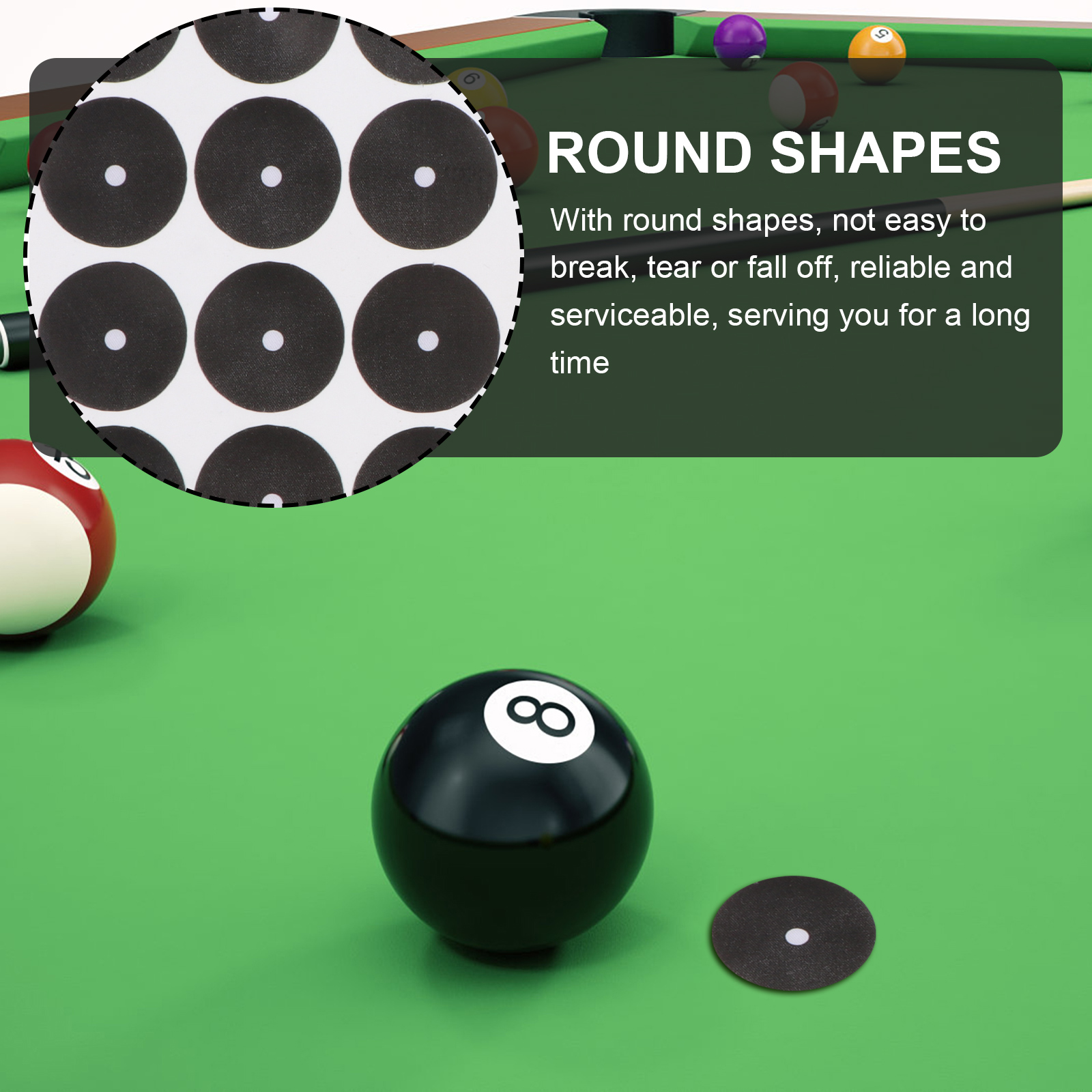 2Seets Black Marker Billiard Point Stickers Snooke... – Grandado