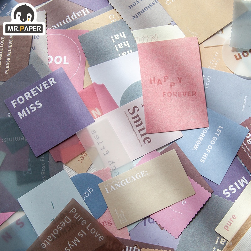 Mr. Papier 8 Stijlen 40Pcs Stickers Plakken Ins St... – Grandado