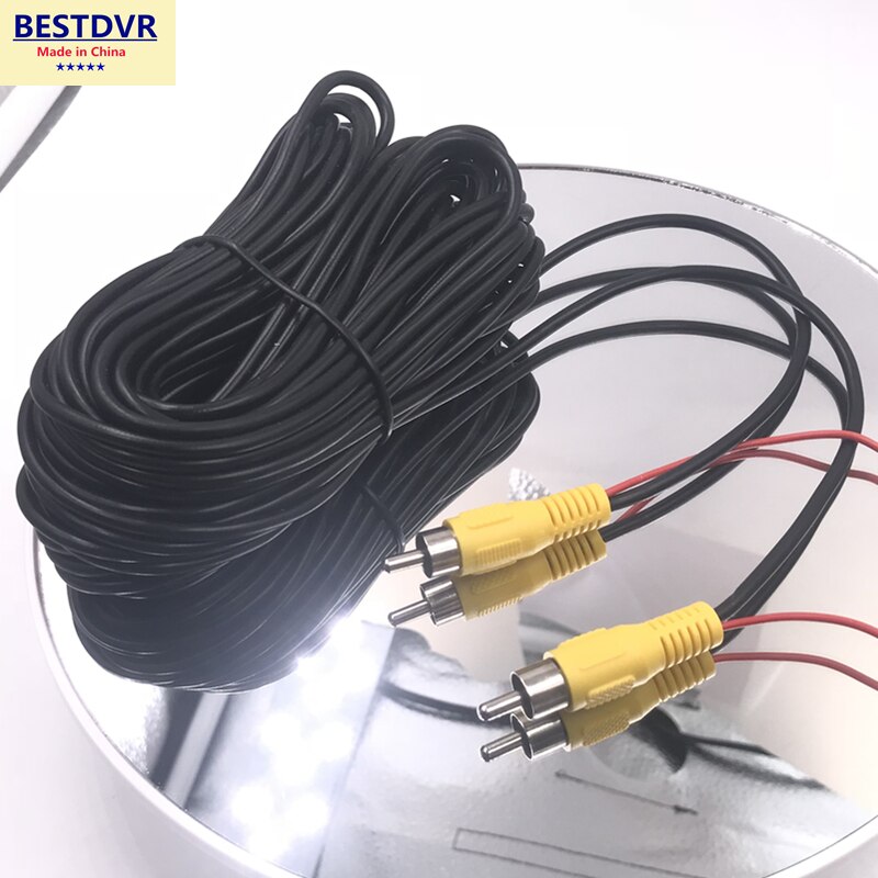 20m AV MDVR camera cable RCA double male head with... – Vicedeal