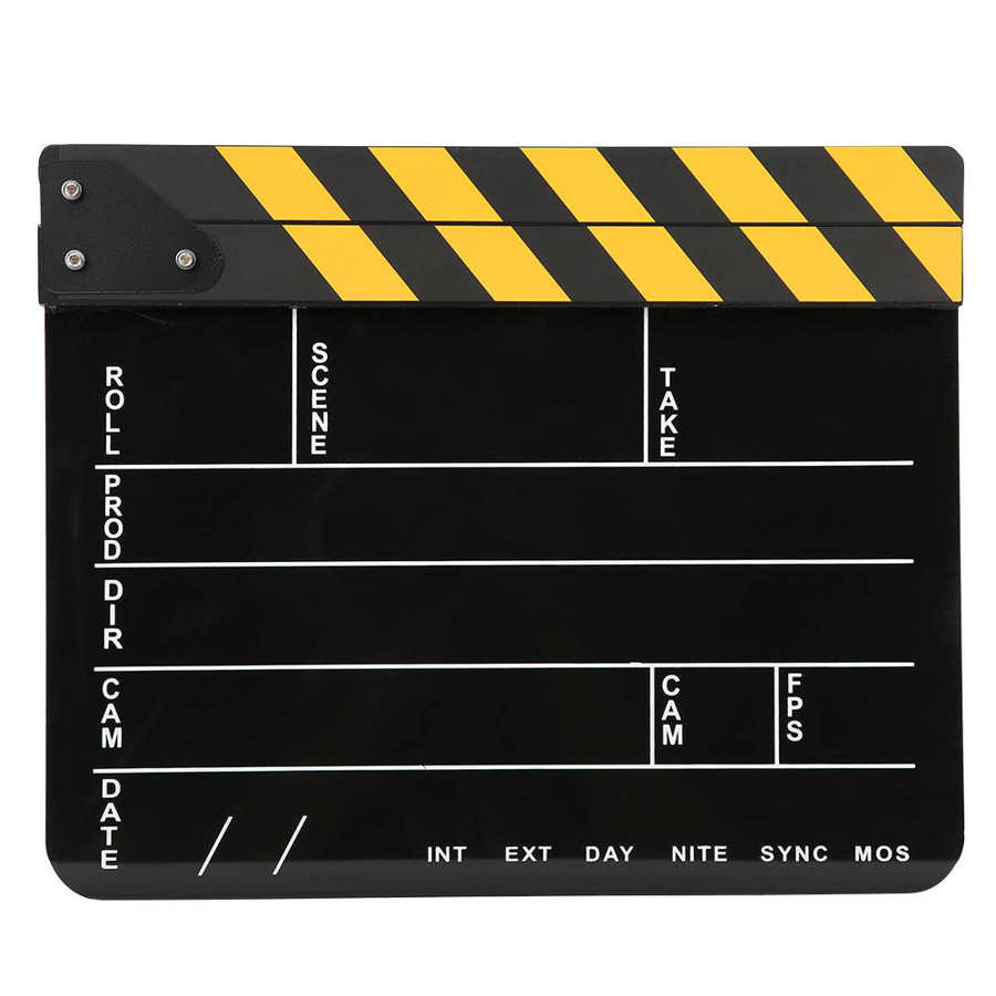 30x25CM Cinema Clapperboard Film Clapperboard Acry... – Grandado