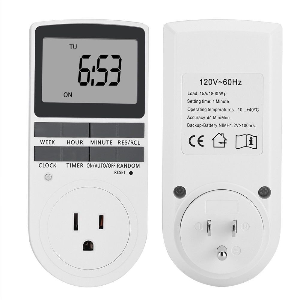 Electronic Digital Timer Switch EU US FR BR Plug K... – Grandado