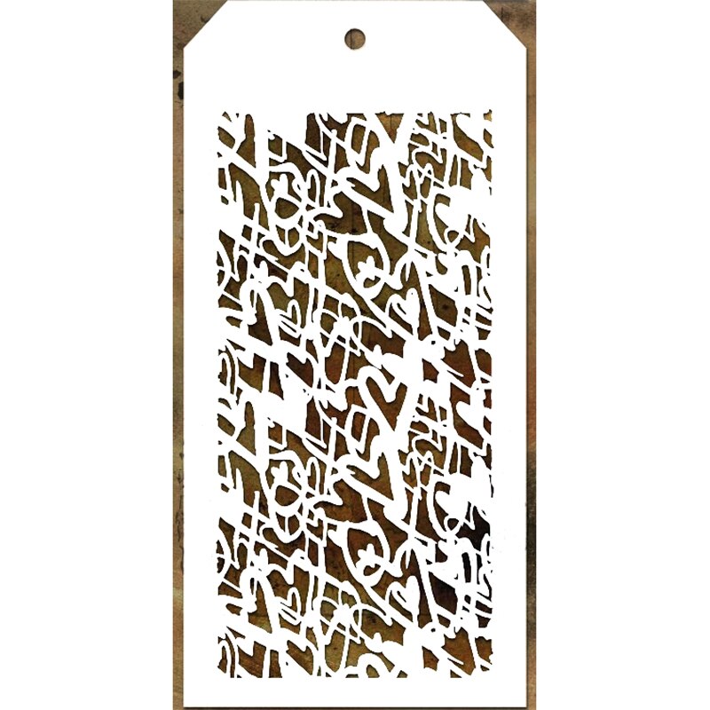 Graffiti Pattern Label Tag Plastic Stencil for Scr... – Grandado