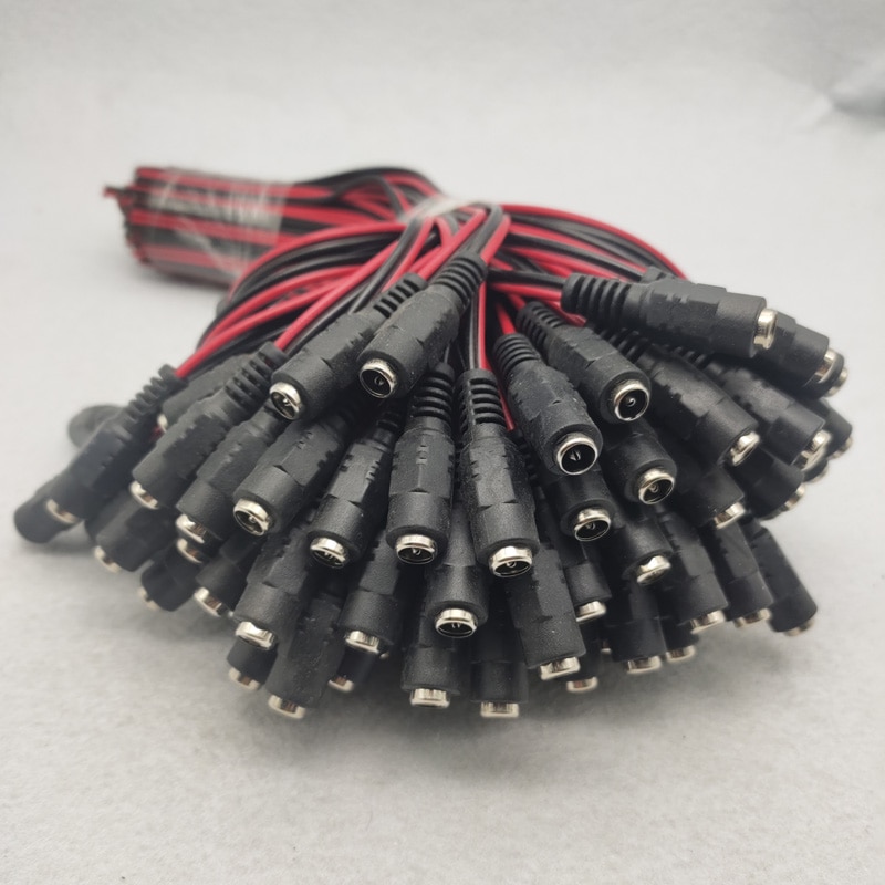 100pcs DC12V Power Supply Cable Female male Jack P... – Grandado