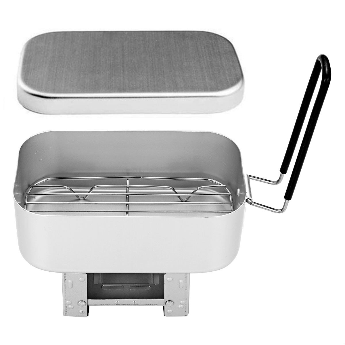Folding Stove Lunch Box Steaming Rack Combo Set Ca... – Grandado