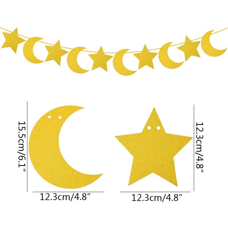 EID MUBARAK Letter Paper Banner Ramadan Kareem Dec... – Grandado