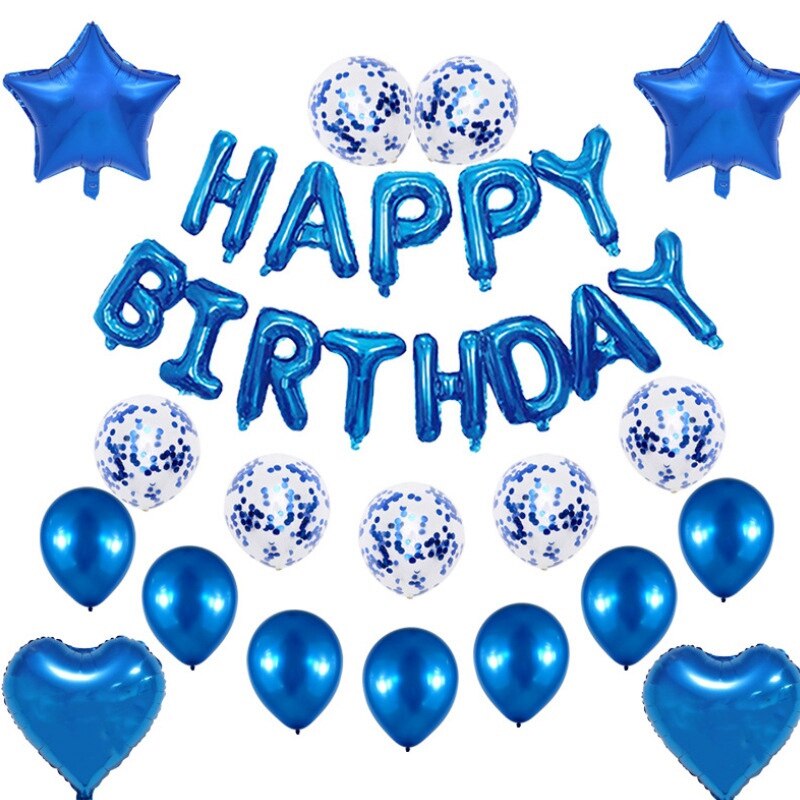 Kit de globos con letras "Happy Birthday", globos ... – Grandado