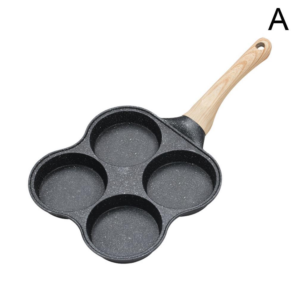 Non-Stick 4 Hole Omelette Pan Pans Breakfast Cooke... – Vicedeal