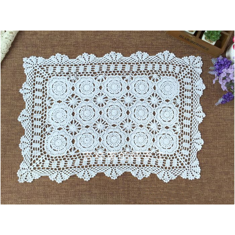 Vintage Crocheted Doilies Oval Table Mat Shabby Ch... – Vicedeal