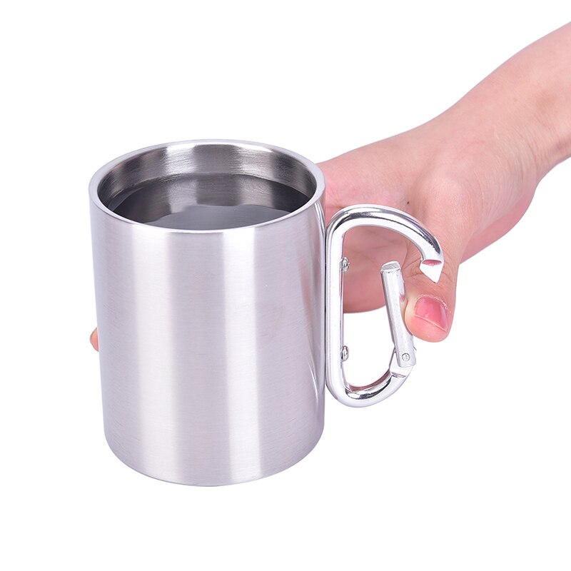 Edelstahl Tasse Camping Reisen Außen Tasse Doppel ... – Grandado