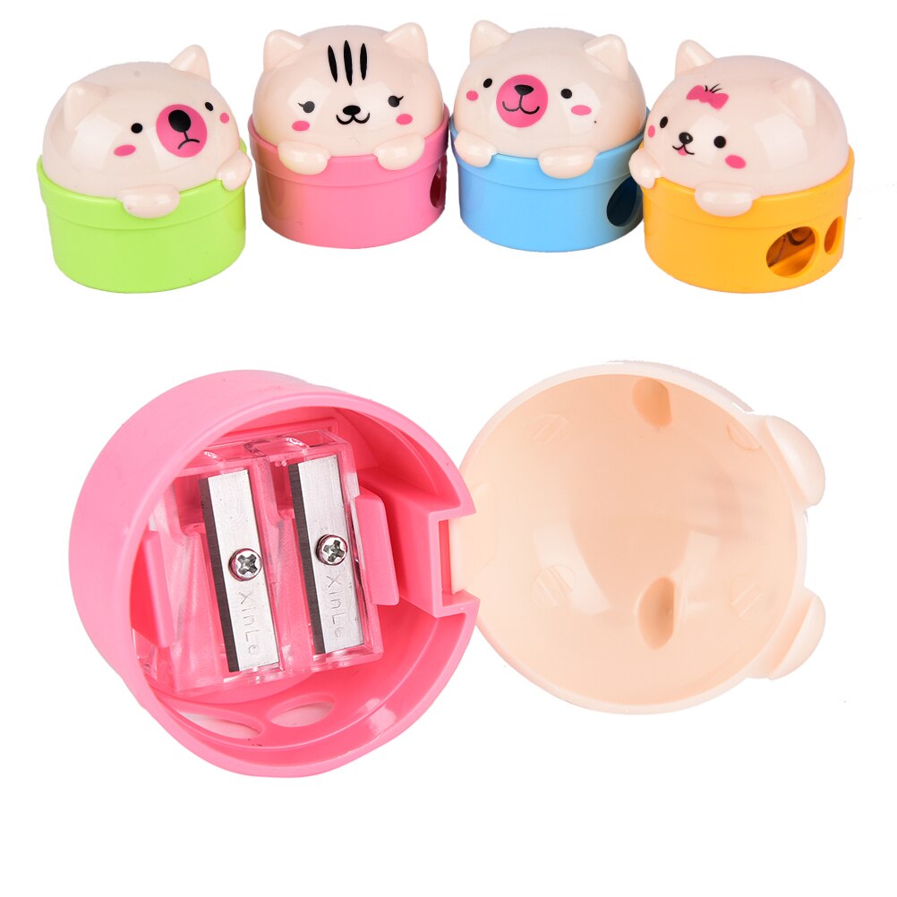 Cat and Bear Plastic Pencil Sharpener Pencil Cutte... – Vicedeal