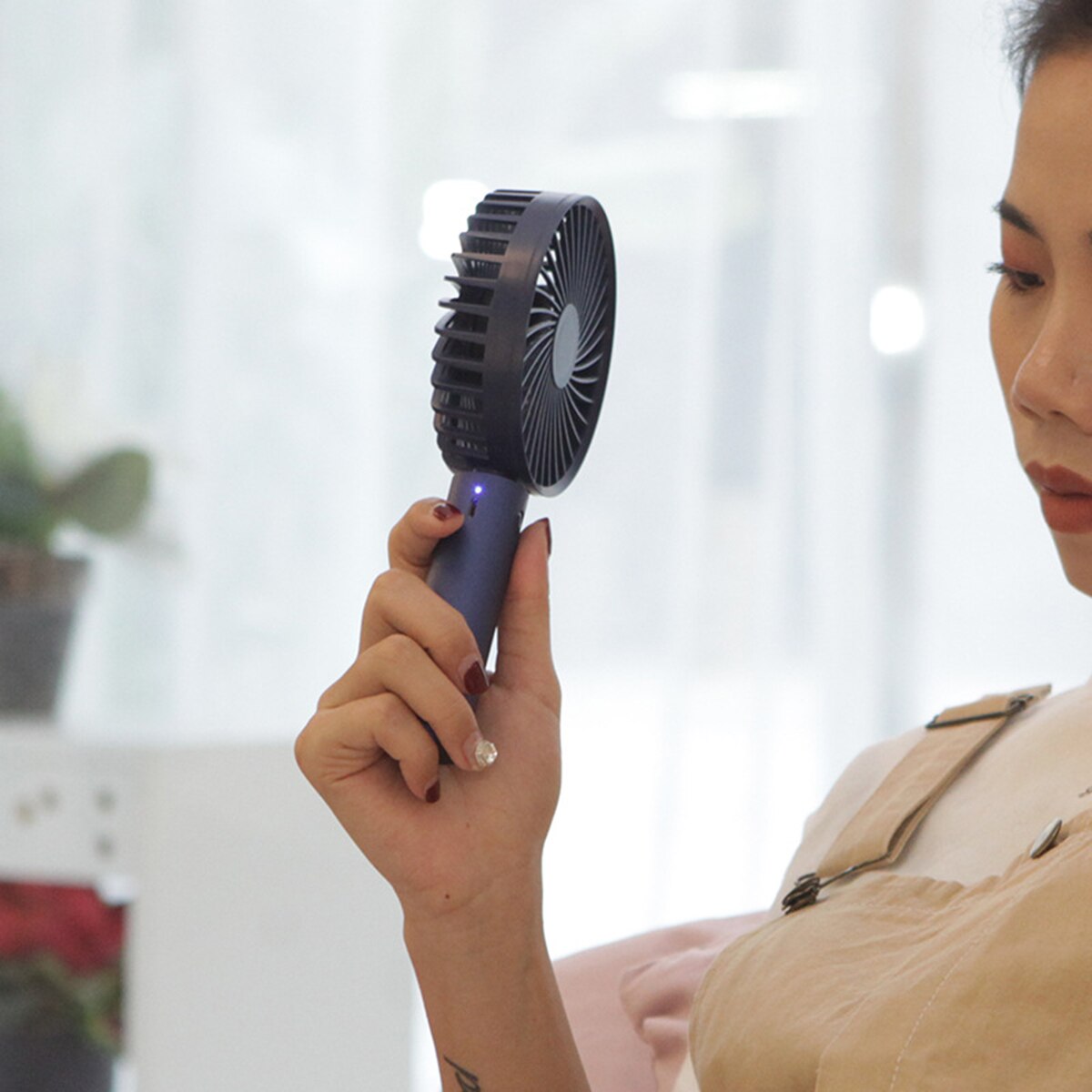 Portable Hand Held Mini Fan USB Rechargeable Perso... – Grandado