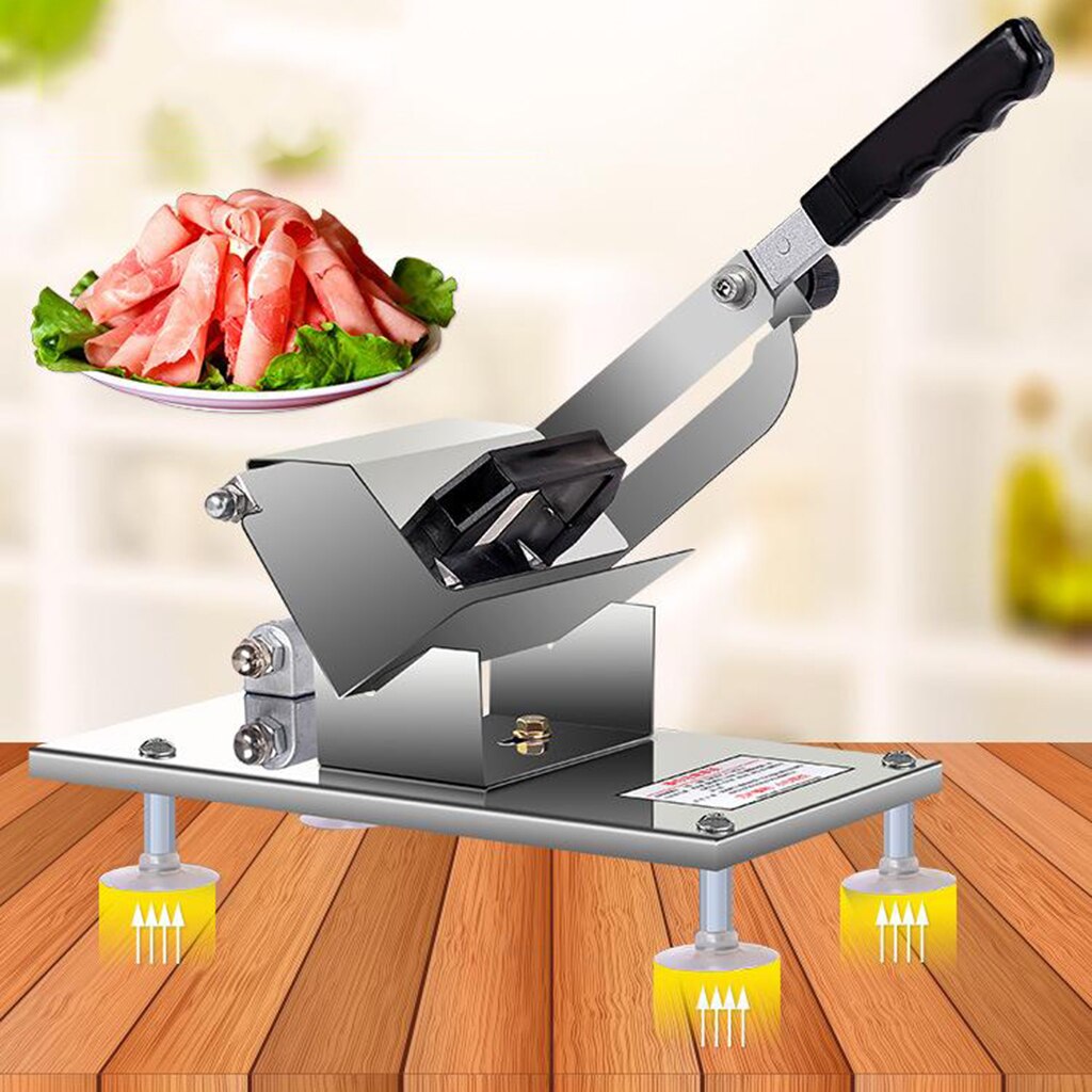 Stainless Steel Manual Frozen Meat Slicer Hand Cut... – Grandado