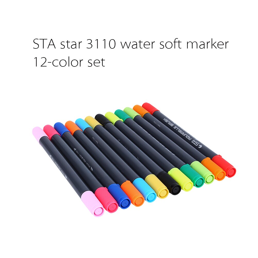 STA Colors Watercolor Pen Cartoon Graffiti Art Ske... – Vicedeal