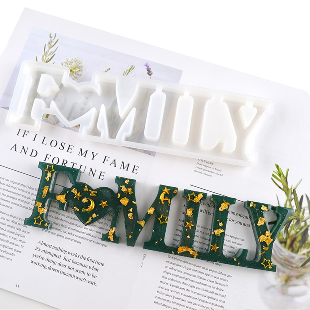 DIY Home Family Love Epoxy Resin Casting Mould Orn... – Vicedeal