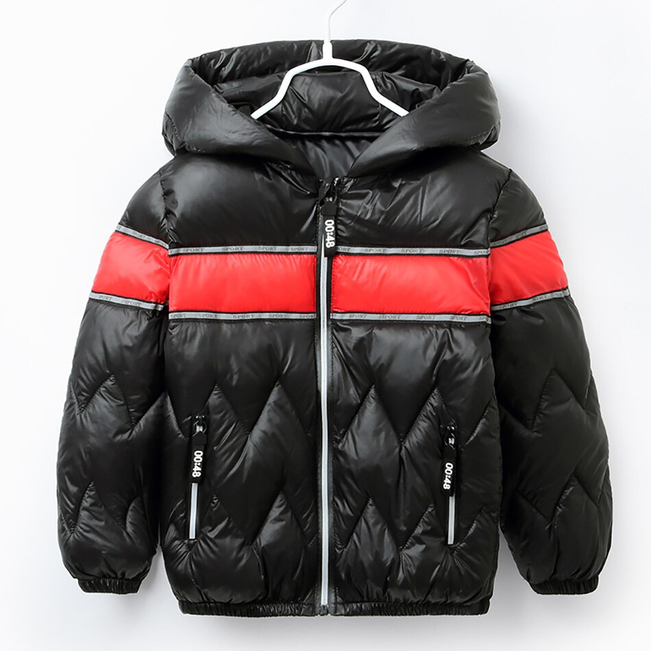 Boys Hooded Jacket Coat Thick Outerwear Children A... – Grandado