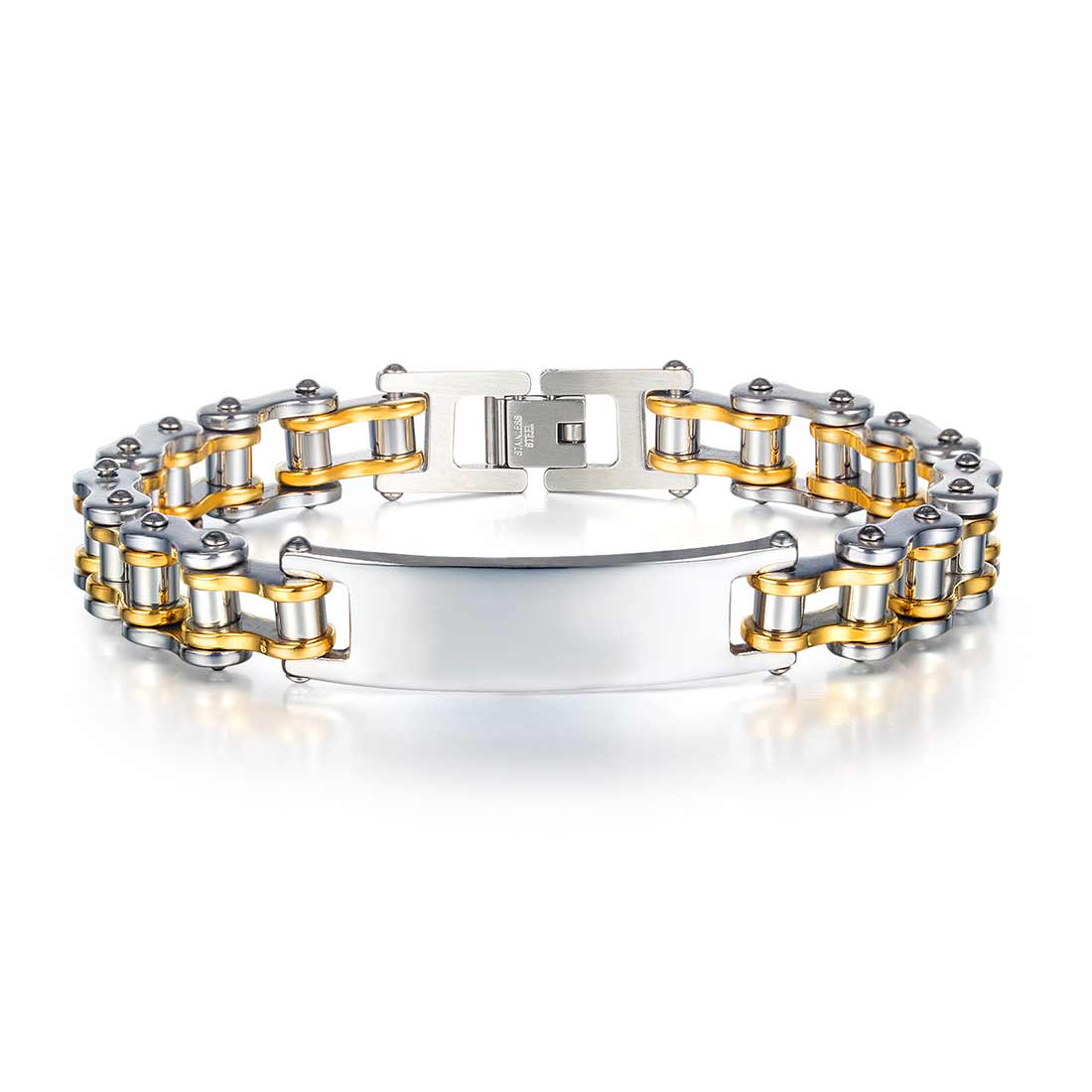 JHSL Male Men Statement Biker Chain Bracelets Bang... – Grandado