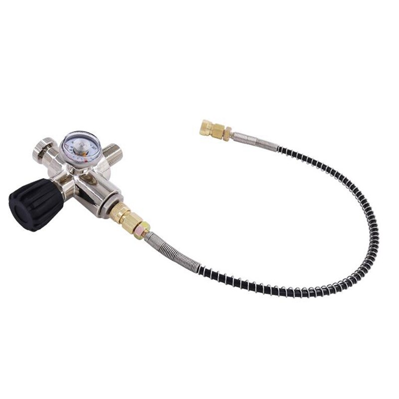Scuba CO2 Tank Perslucht Din Valve Gauge & Vul Sta... – Vicedeal
