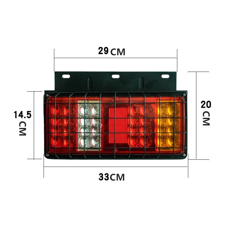 2Pcs 12/24V Truck LED Stop Rear Tail Light Assembl... – Vicedeal