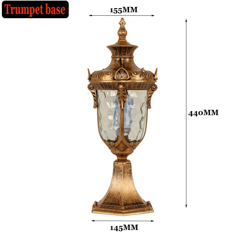 European retro rust waterproof outdoor post lights... – Grandado