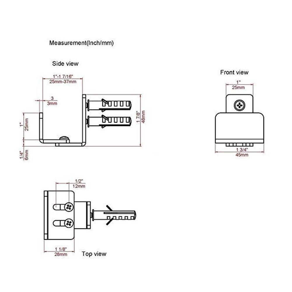 8 In 1 Carbon Steel Adjustable Sliding Floor Guide... – Grandado