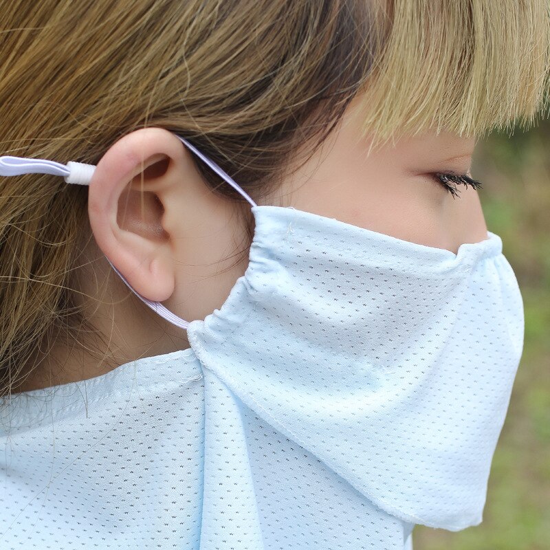 Summer Sunscreen Face Cover Veil Breathable Fabric... – Grandado