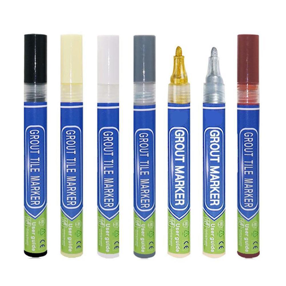 Color Pen White Tile Refill Grout Pen Tile Gap Rep... – Grandado