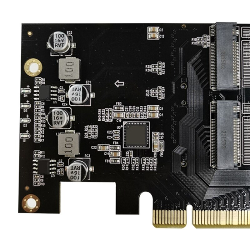 PCIe To M2 Adapter Card PCIe X16 4 Port M2 NVME M ... – Grandado