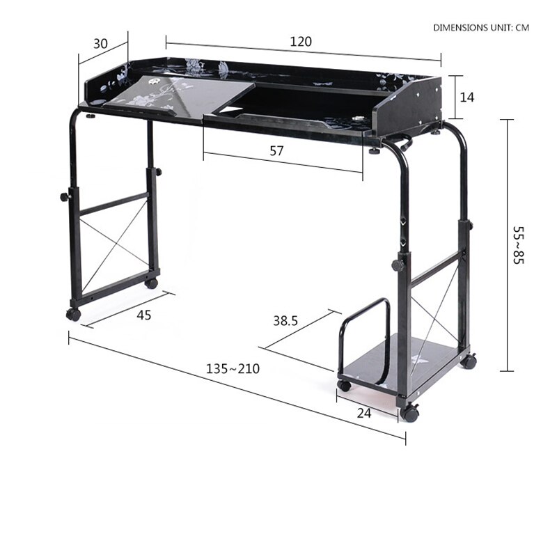 Multifunctional modern minimalist home mobile desk... – Grandado