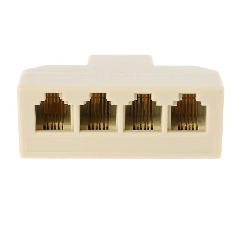 1PC RJ11 Splitter 4 Way Adapter 1 M to 4 F RJ-11 6... – Vicedeal