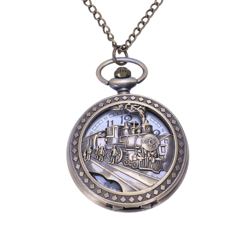 Vintage Charming Carved Train Watch Openable Hollo... – Grandado