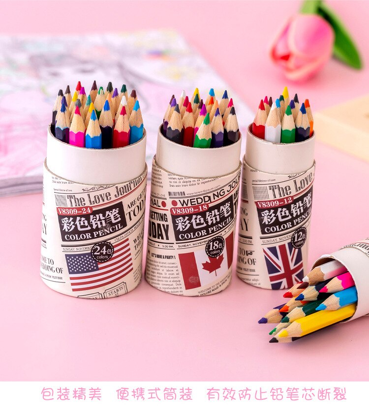 Colour Pencil Children Colour Lead Drawing Student... – Grandado