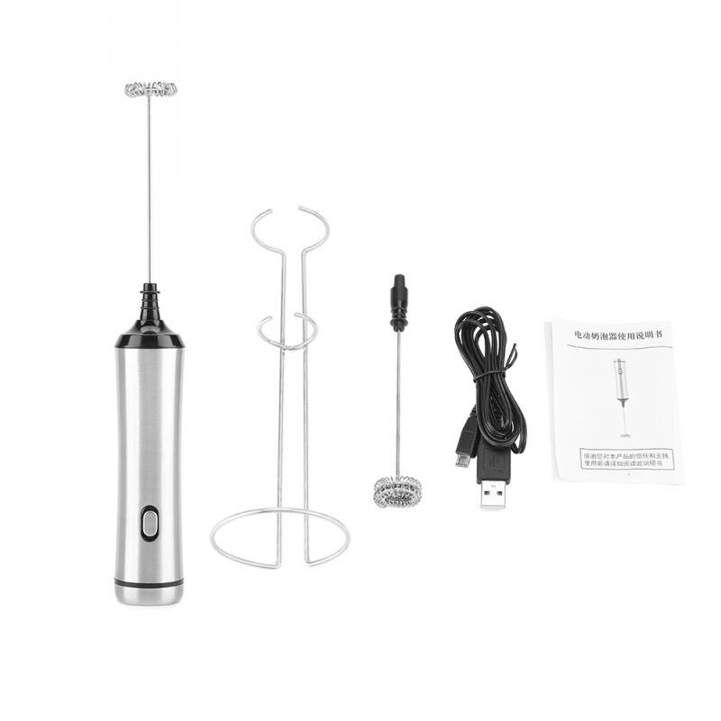 Milk Frother Rechargeable Milk Foamer Stainless St... – Vicedeal