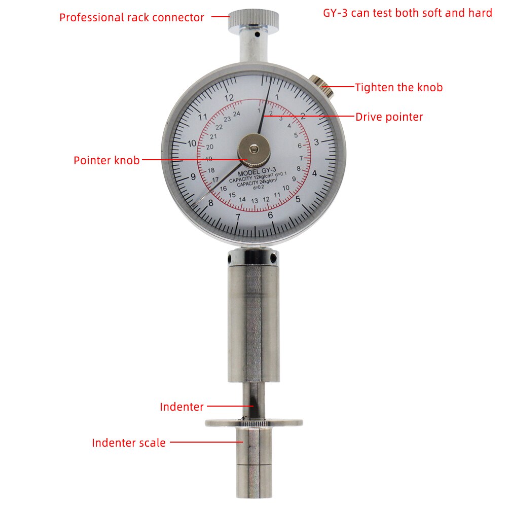 Gy -3 frugt hårdhed tester frugt penetrometer frug... – Grandado