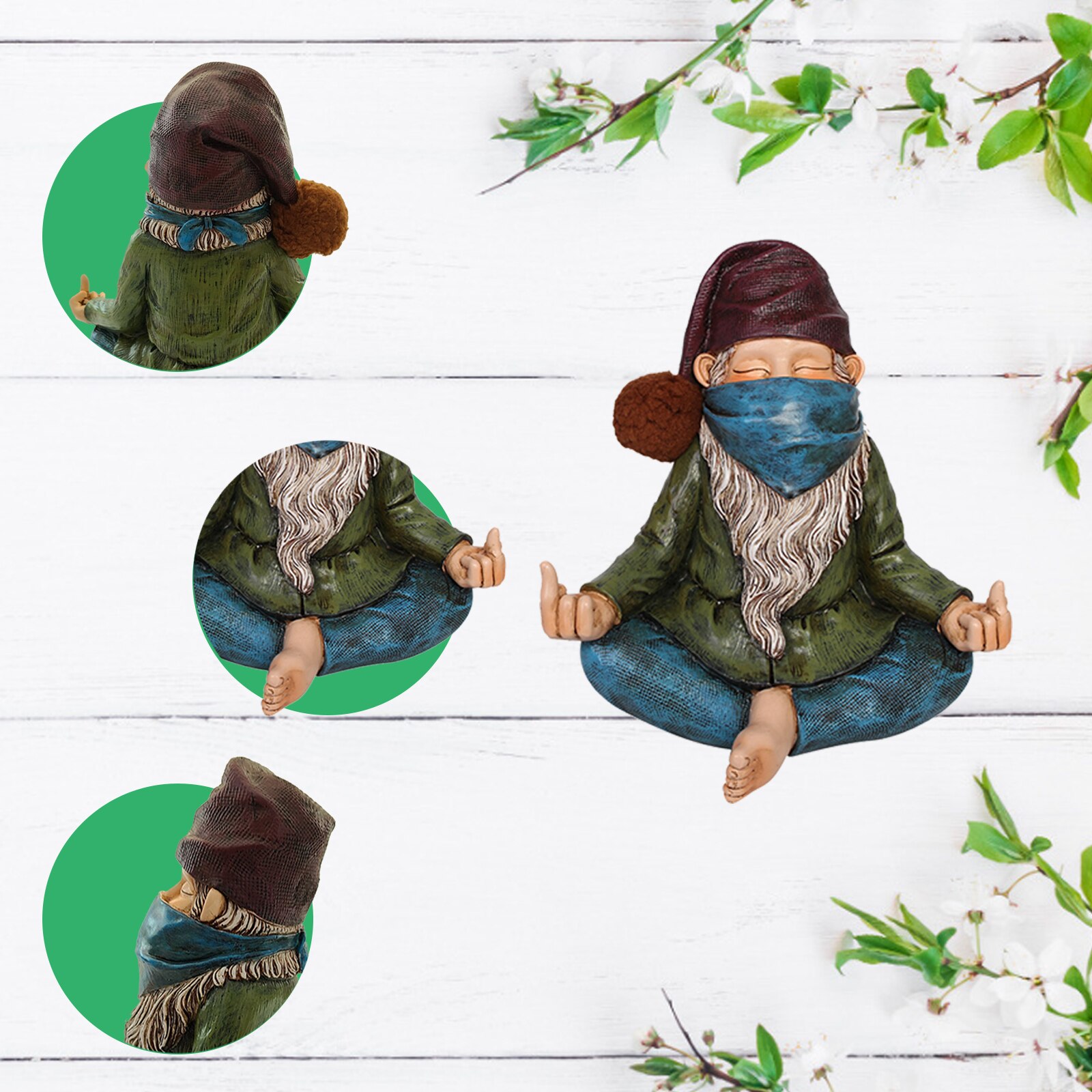 1Pcs Garden Gnomes Miniature Ornaments Mini Cartoo... – Grandado