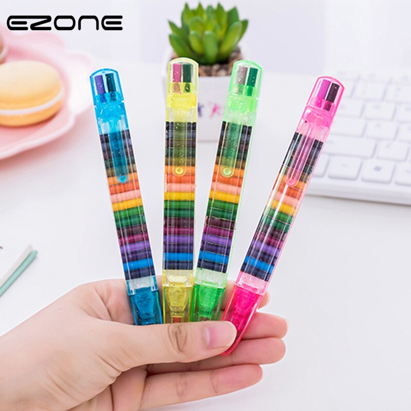 EZONE 20 Color Painting Pencil Cratons Stacker Pen... – Vicedeal