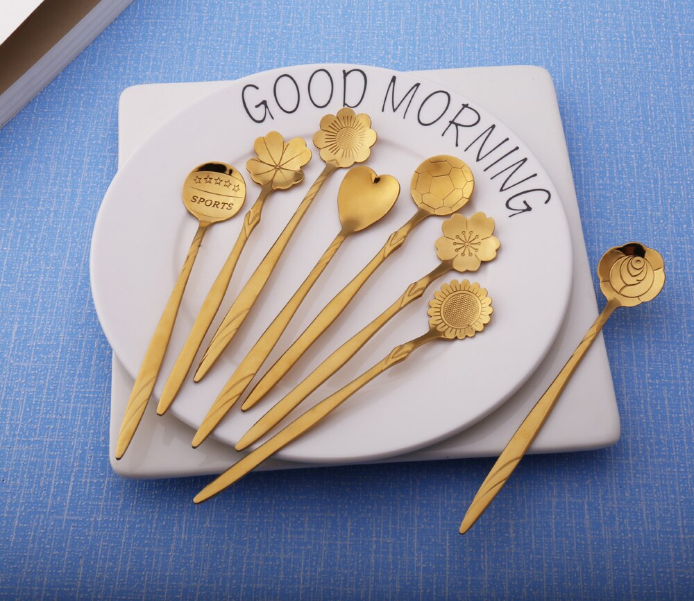 2Pcs Lot 6" Food Grade Dessert Spoons Deco Beverag... – Grandado