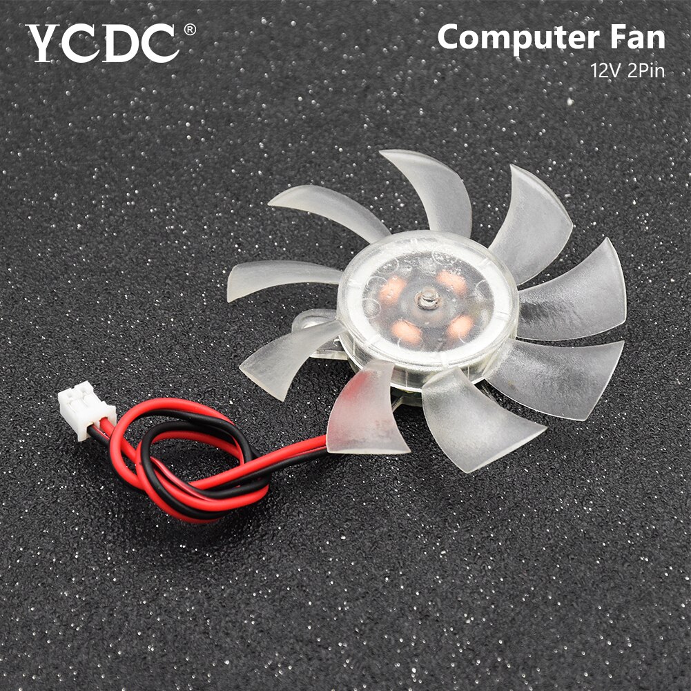 Transparent 12V 2 Pin 9 Blades Cooler Cooling Fan ... – Grandado