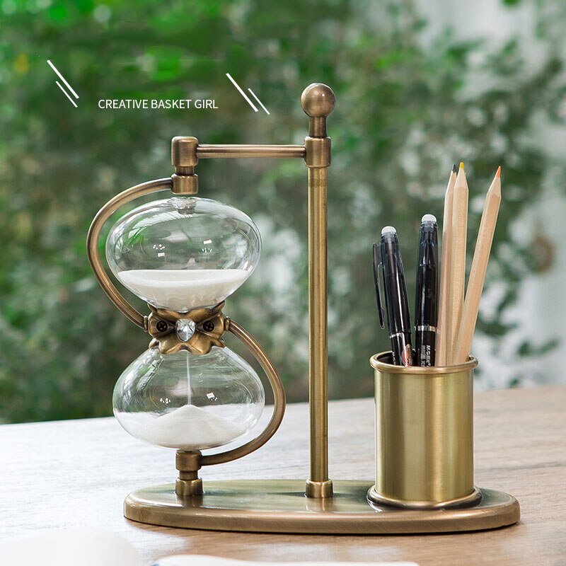 Multifunction Rotate 360° Hourglass Pen Holder San... – Vicedeal