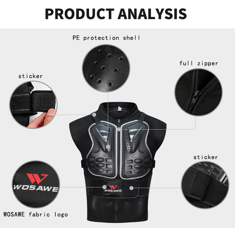 WOSAWE Motorcycle Armor Body Protective Gear Dirt ... – Grandado