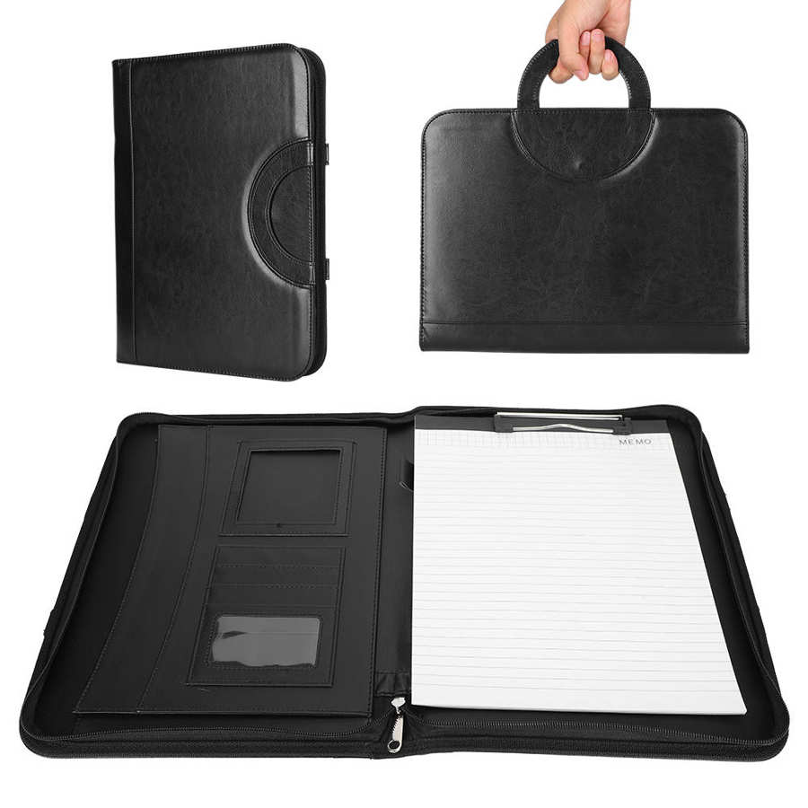 A4 PU Leather Folder Padfolio job executive Portfo... – Vicedeal