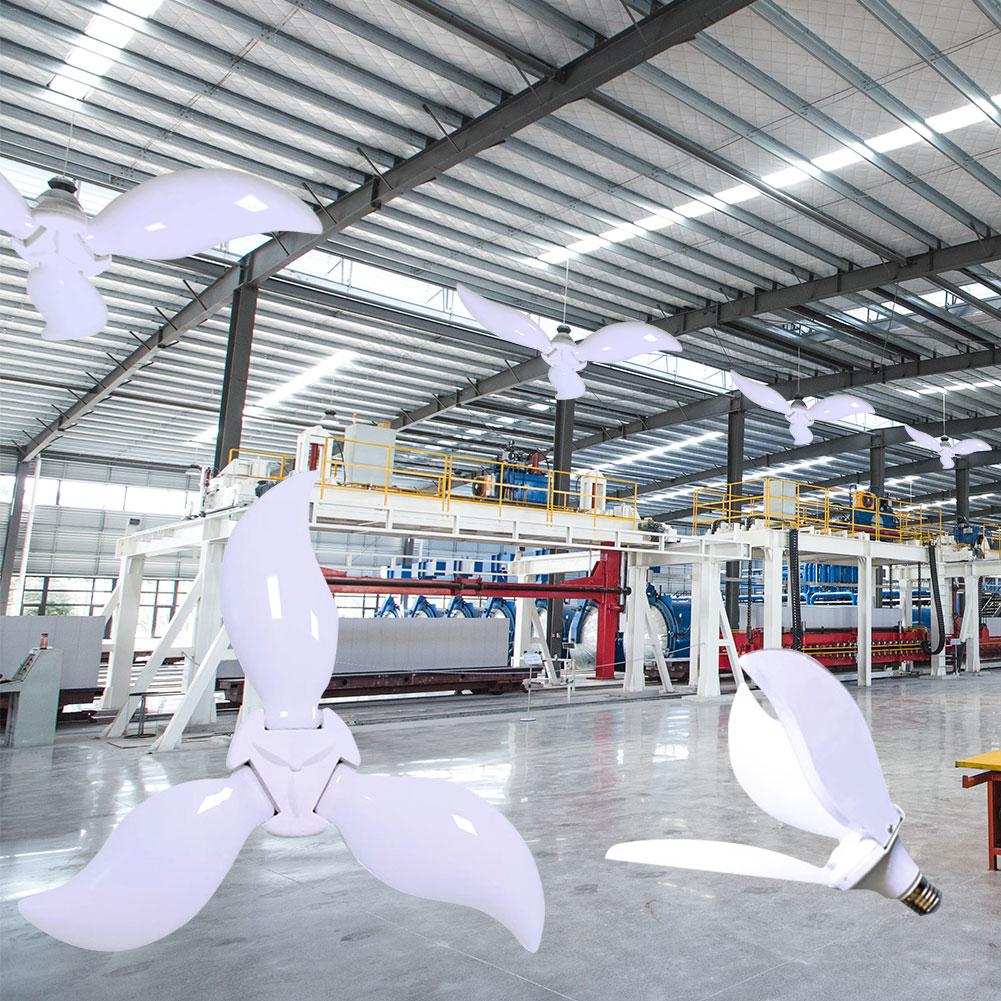 Led Highbay Deformable Three-blade Garage Light 45... – Grandado