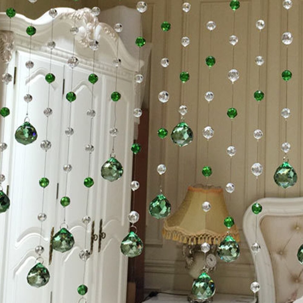 Crystals Glass Beads String Curtain Window DIY Wal... – Grandado
