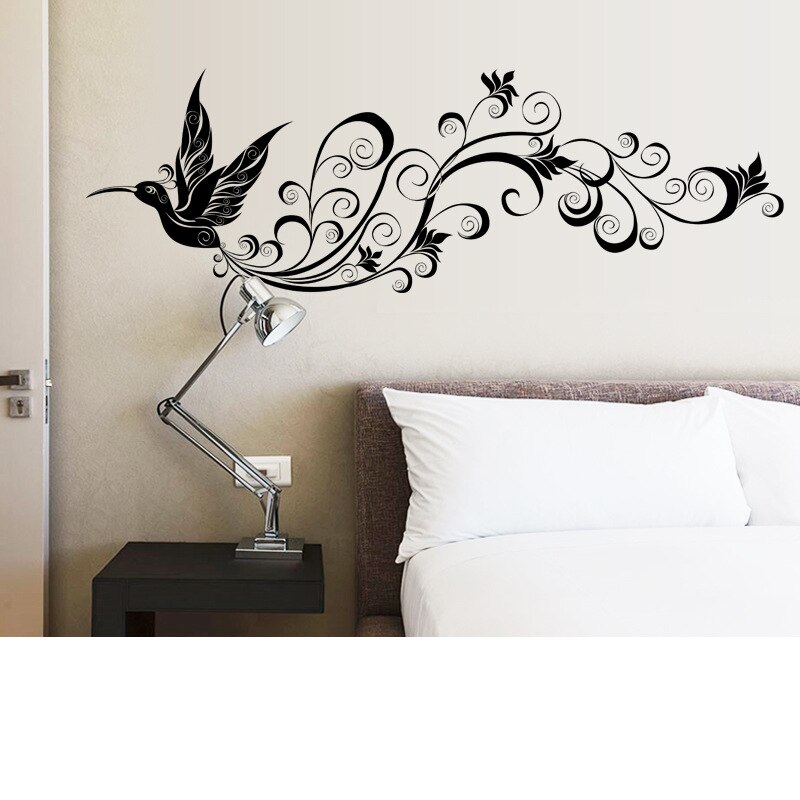 beautiful black Fly Bird Sticker Wall Decals For K... – Grandado