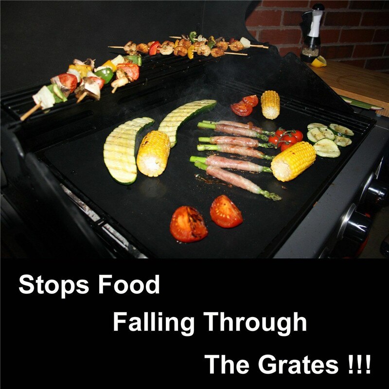 Non-stick BBQ Grill Mat Heat Resistant Teflon Reus... – Grandado