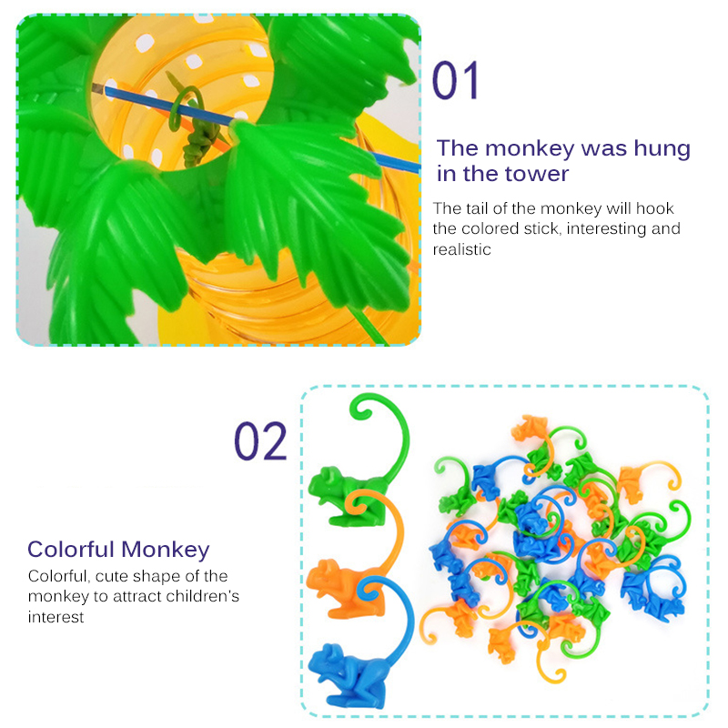Puzzle Child Monkey Climbing Tree Toy Table Game T... – Vicedeal